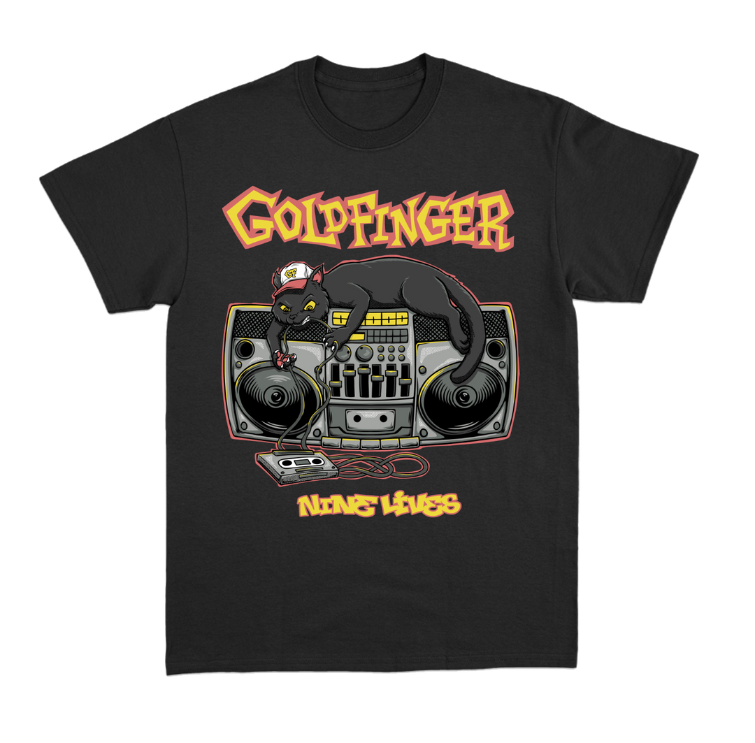 Cat DJ T Shirt – Goldfinger